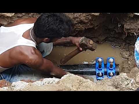 Residential Water Supply Connection to Main Supply Line in India - YouTube