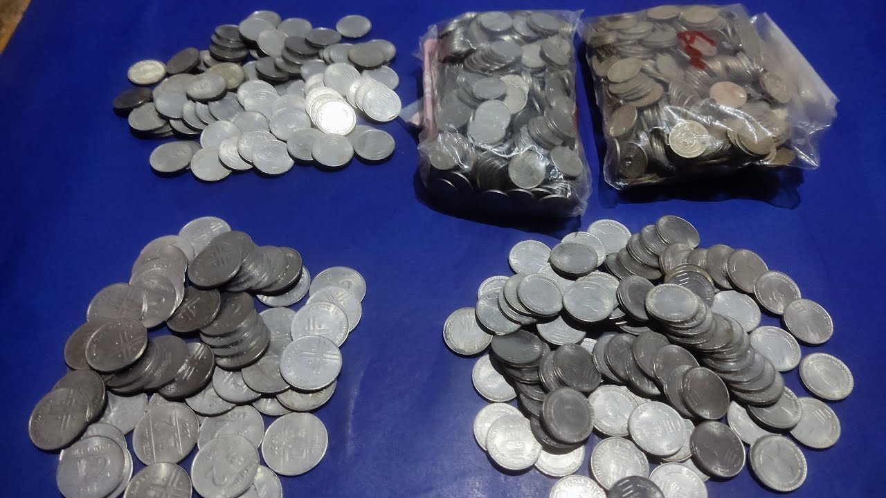 5rs. steel. 25ps copper Nickel coins lot sales #errorcoins #coins #sale ...