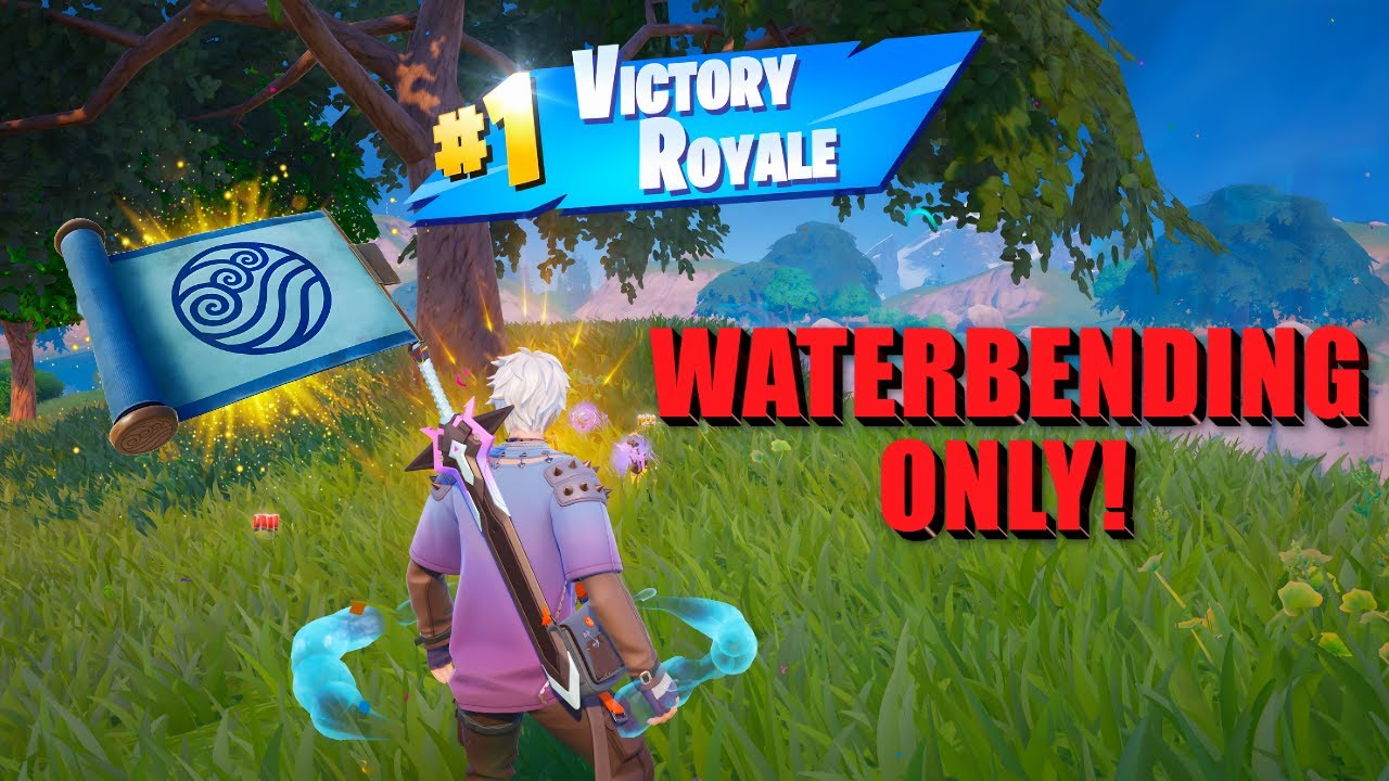 FORTNITE SEASON 2: New Mythic Waterbending ONLY Challenge! [4K60FPS ...