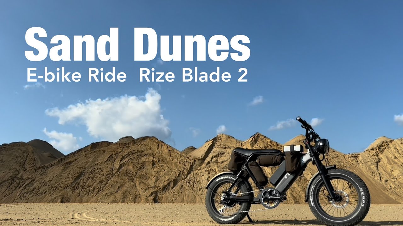 Sand Dunes E-bike Ride Rize Blade 2 - YouTube
