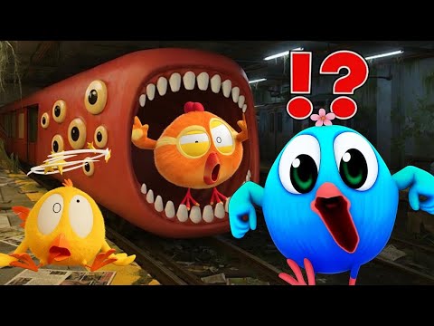 Chicky chukpa and Pingoo bird Plays | Escape Train Eater in Roblox ?! | #pingoobird #chukpa #chicky