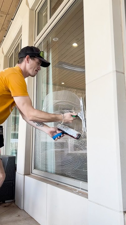 Top down! Window cleaning - YouTube