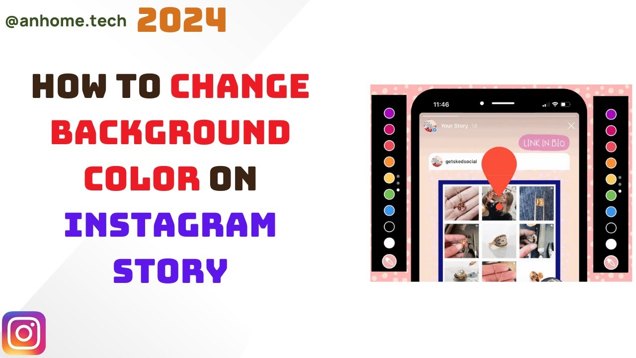 How To Change Background Color On Instagram Story - Quick Guide - YouTube
