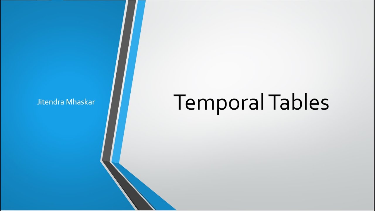 43 Temporal Table In SQL Server YouTube 43 Temporal Table In SQL Server YouTube