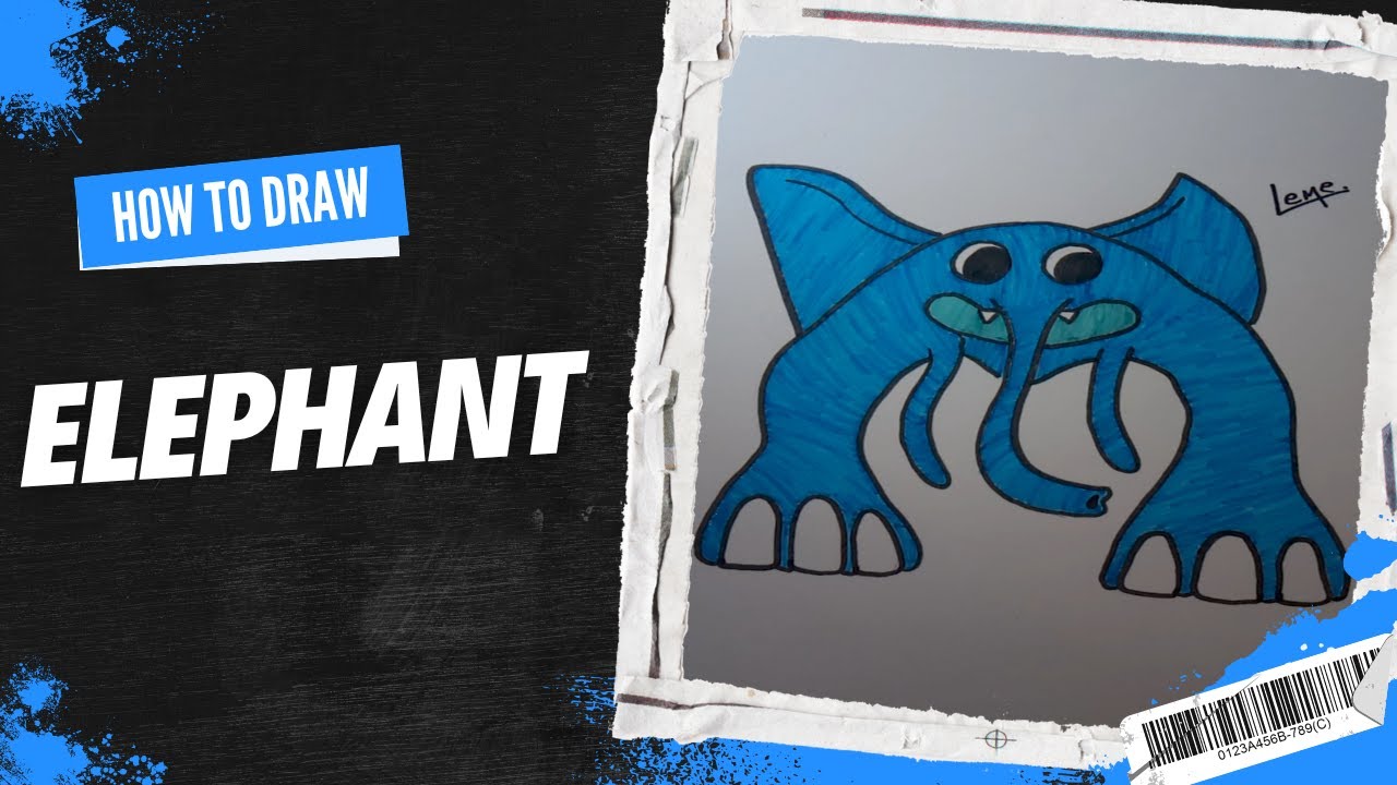 How To Draw ELEPHANT - Garten of Banban | Easy Step By Step with leme ...
