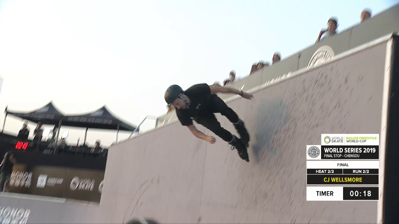 CJ Wellsmore | 1st place – WS Roller Freestyle Park World Cup Men Final ...