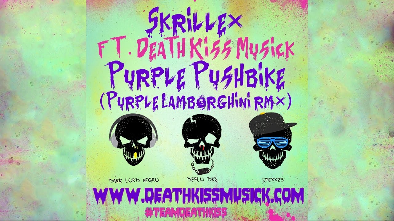 Skrillex ft. @DeathKissMusick - Purple Lamborghini (Purple Pushbike ...
