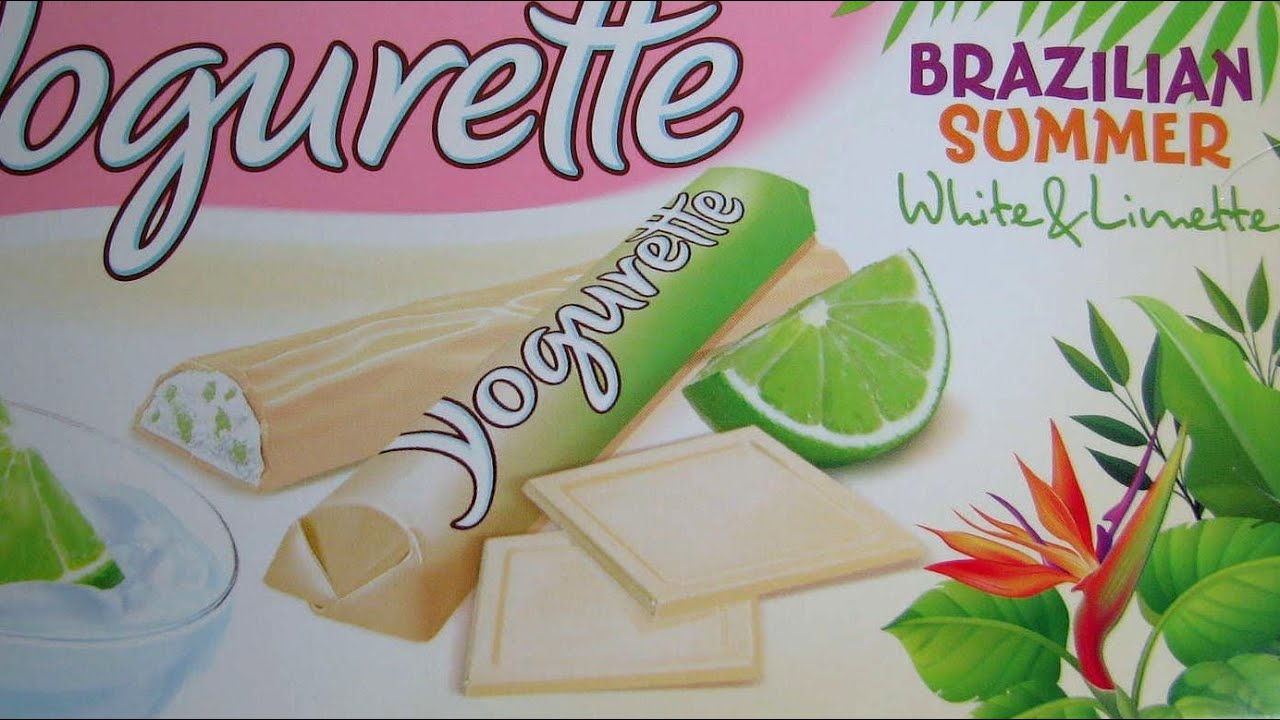 Ferrero Yogurette Blueberry & Brazilian Summer - YouTube