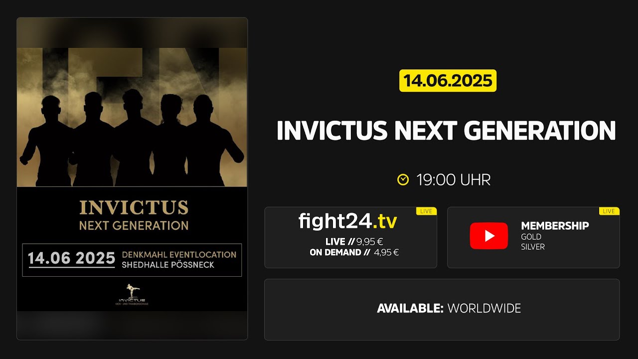 Invictus Next Generation: Livestream - YouTube