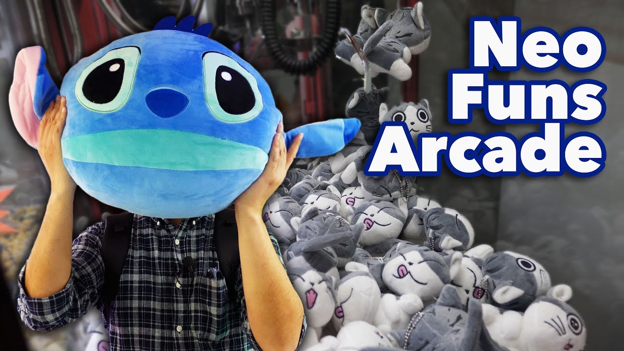 More claw machines and ticket games at NeoFuns arcade! - YouTube