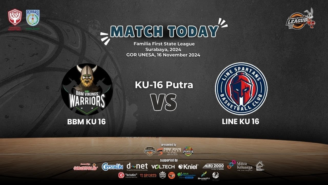 BBM KU 16 VS LINE KU 16 - KU-16 Putra - FFS LEAGUE 2024 - YouTube