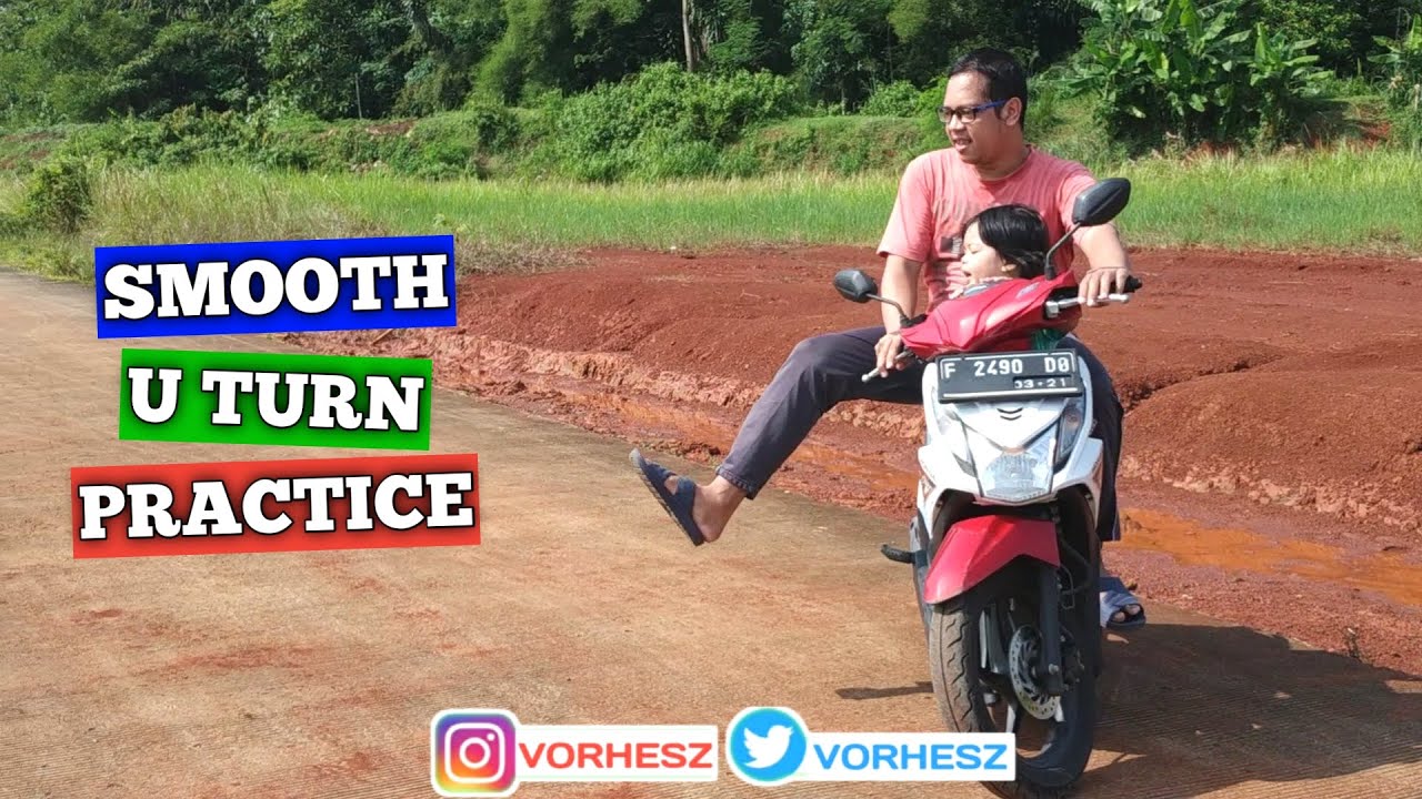 How to U Turn Scooter for Beginners - with Passenger - YouTube