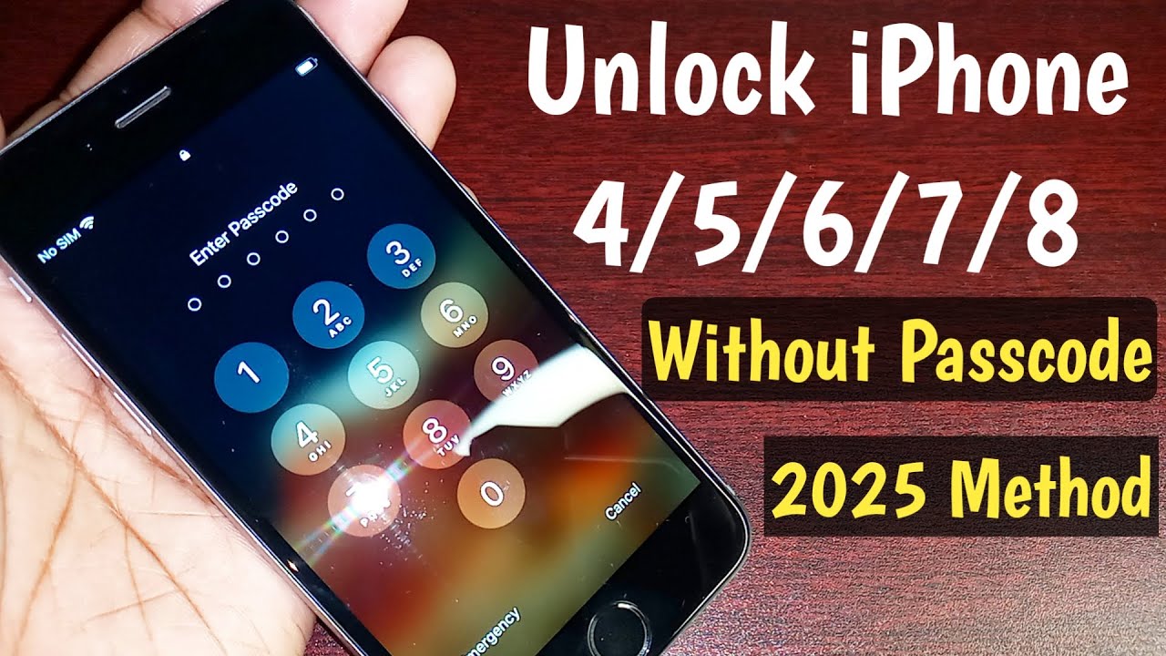 How To Unlock iPhone 4/5/6/7/8 Without Passcode | How To Unlock iPhone If Forgot Password - YouTube