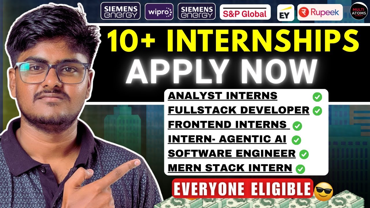 10 Internship Opportunities | Everyone Eligible | Data Anayst Intern ...