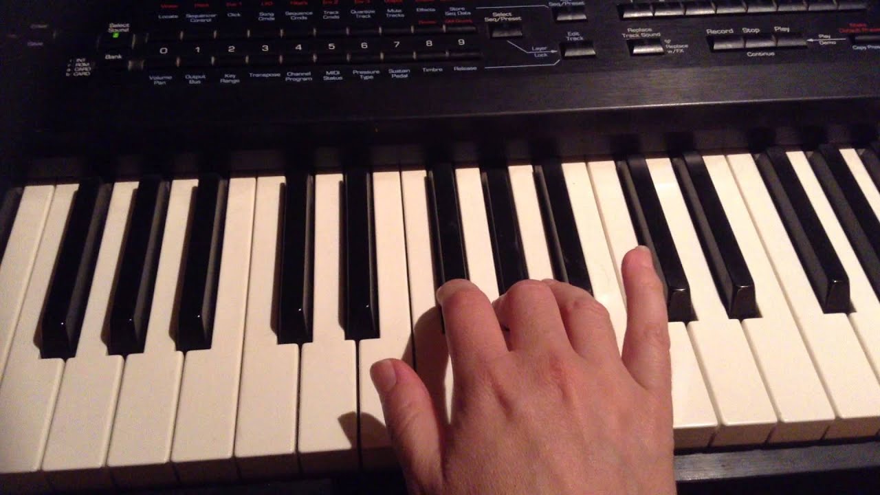 How to play 5 finger Major scales. A major, E major, B major - YouTube