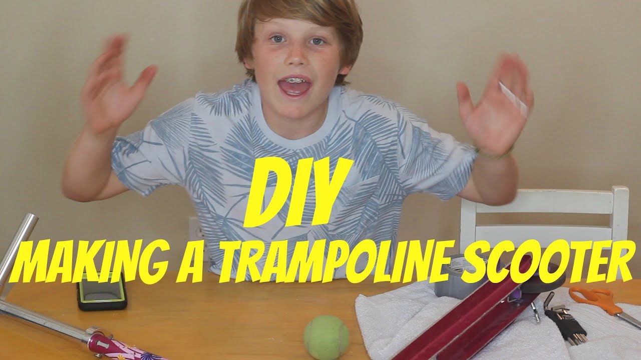 TRAMPOLINE SCOOTER- A DIY PROJECT! - YouTube