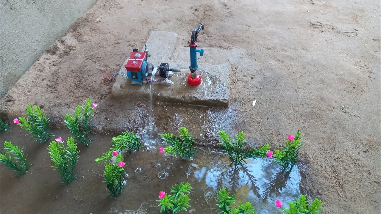 How To Make mini Water pump Projet 👌👌DIY Tractor Machine Projet - YouTube