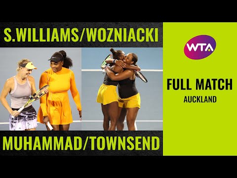 S. Williams/Wozniacki vs. Muhammad/Townsend | Full Match | 2020 Auckland Doubles Final