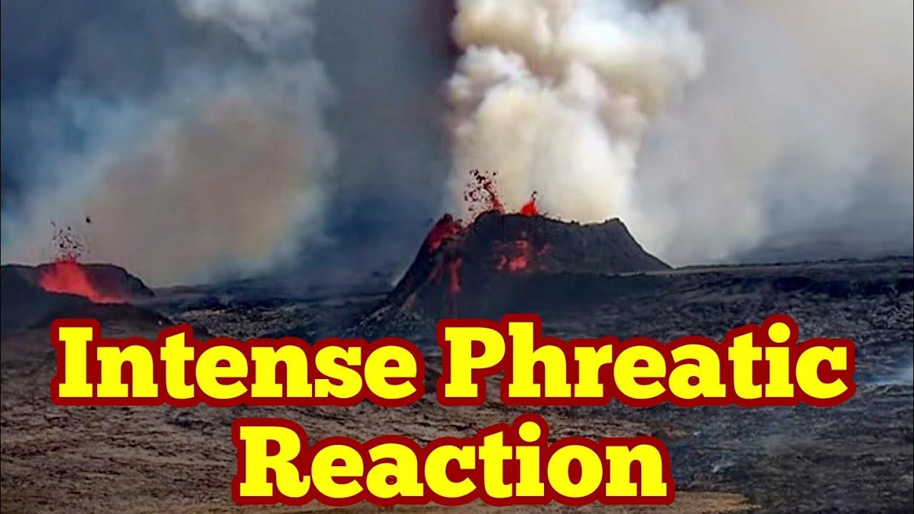 Intensive Phreatic Reactions In Iceland KayOne Volcano Eruption Site ...