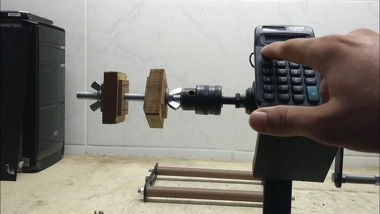 Bobinadeira caseira manual simples para transformadores e motores - YouTube