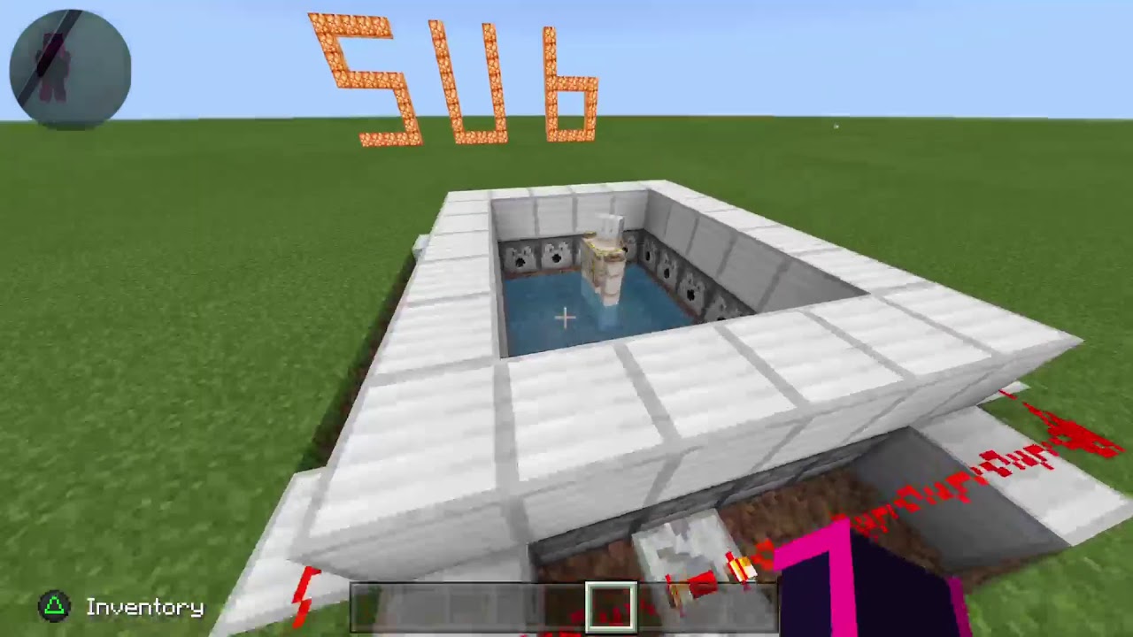 Iron golem fly Minecraft road to 700 subs - YouTube