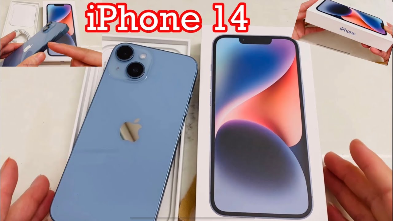 iPhone 14 128gb Color Blue Unboxing - YouTube
