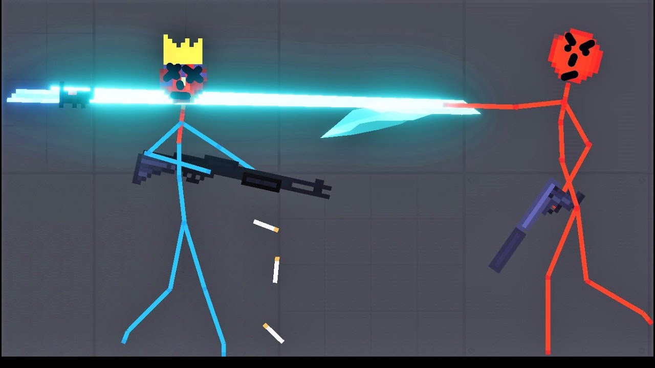Throw the Knife to survive in People Playground - YouTube