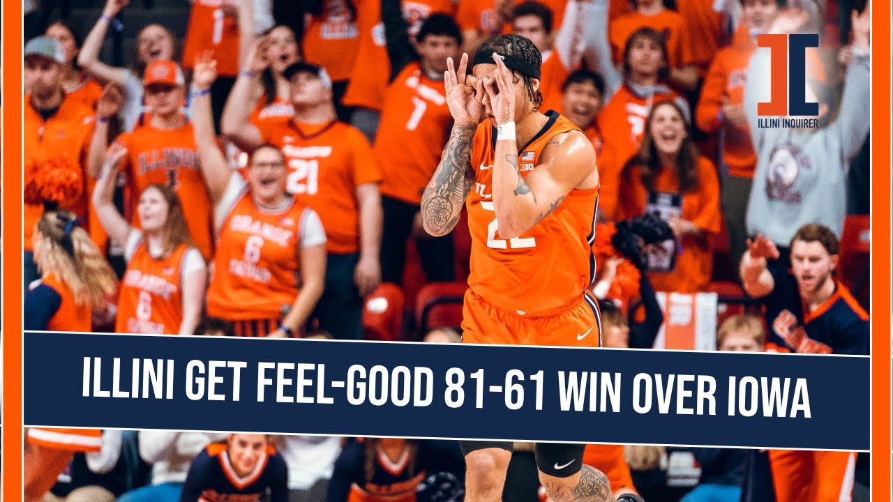 LIVE PODCAST: Illini get feel-good 81-61 win over Iowa - YouTube
