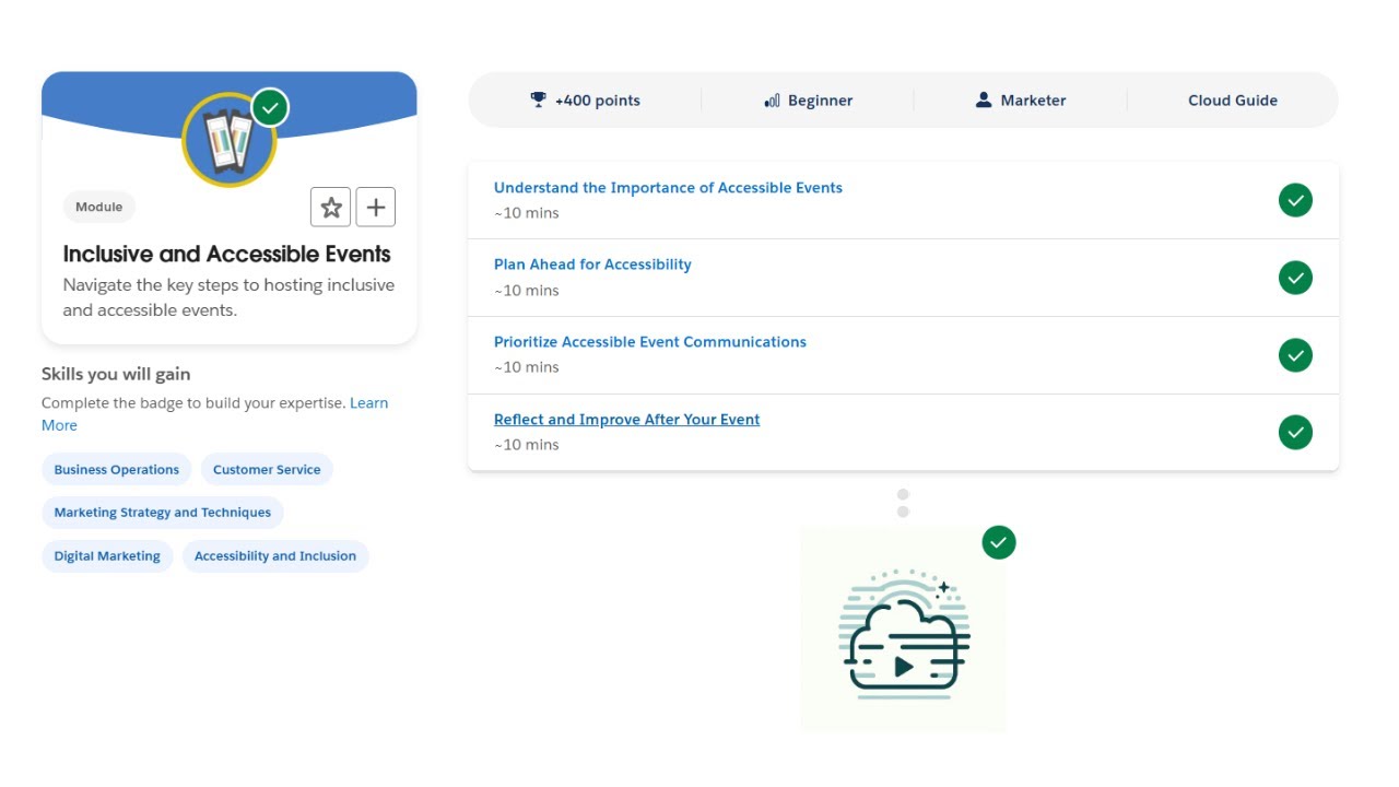 Inclusive and Accessible Events - Salesforce Trailhead - YouTube
