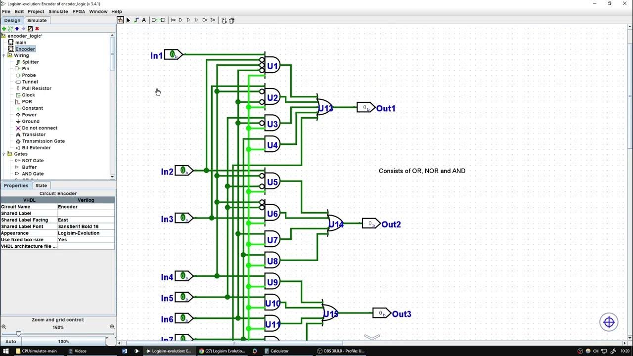 Priority Encoder logisim simulation - YouTube