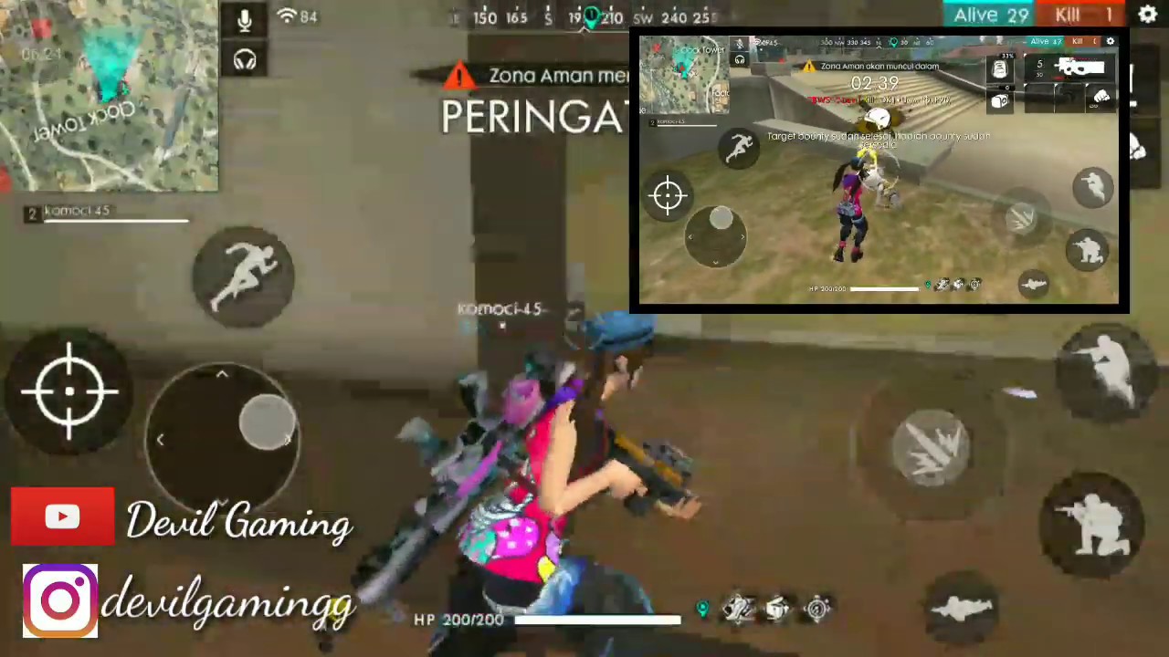 Free fire Devil Gaming #Garenafreefire #frontalgaming #aurakasiiih # ...