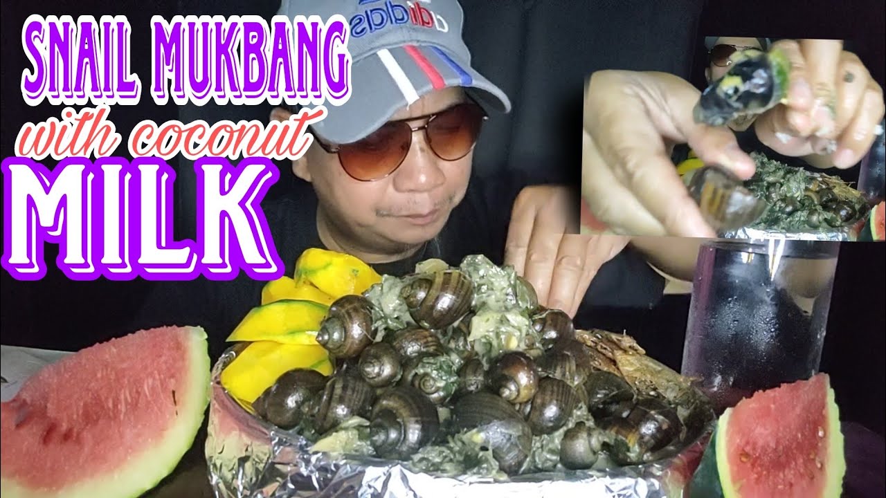 GINATAANG KOHOL (SNAIL ) WITH LAING + RIPE MANGO AND RIPE WATERMELON ...