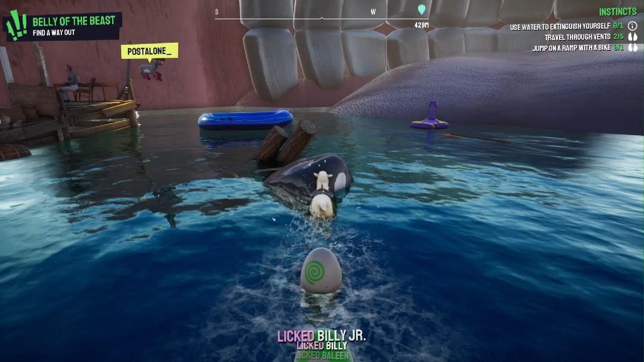 Goat Simulator 3 How to save Billy The Whale - YouTube