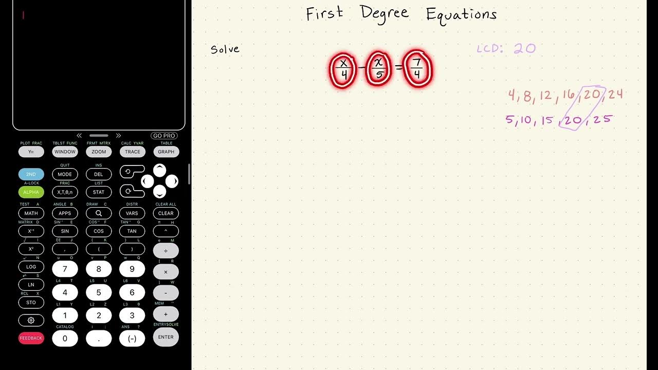 [3] Sec. 1.6 - P3 Solving First Degree Equations - YouTube