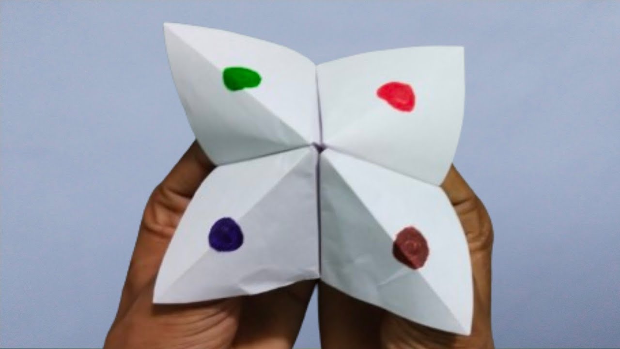 How To Make a Paper Fortune Teller | DIY Paper Fortune Teller, Very ...