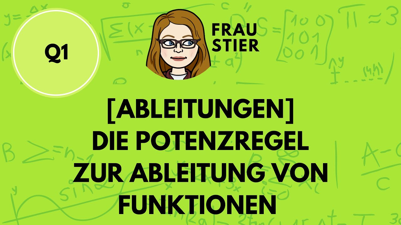 Die Potenzregel: Eine Funktion ableiten, Funktionsgleichung, Erste ...