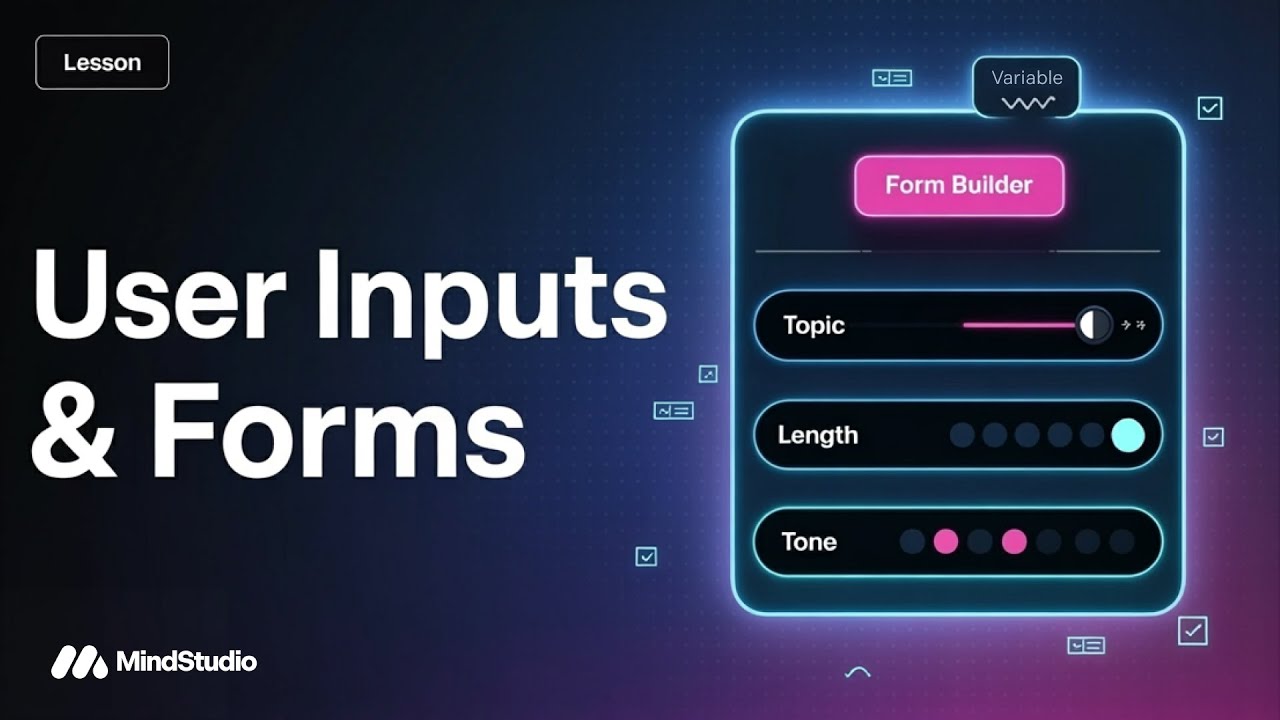 Designing User Inputs and Forms - YouTube
