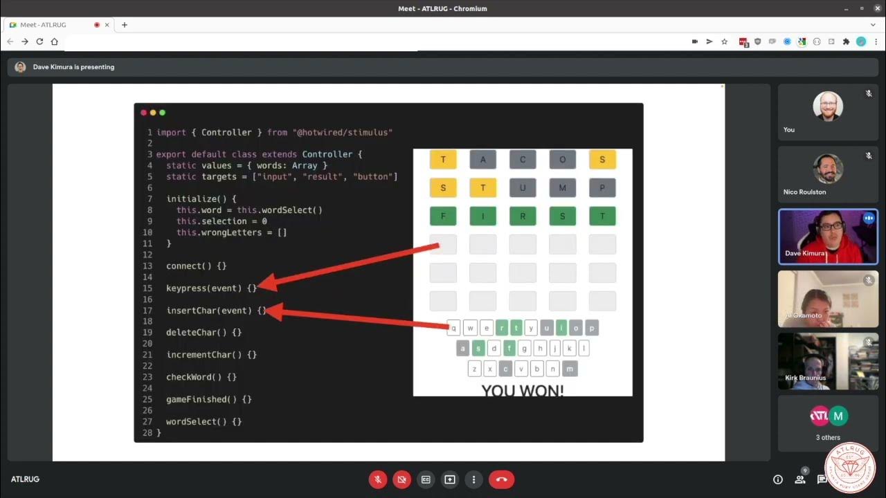 Wordle clone in Ruby with Dave Kimura - YouTube