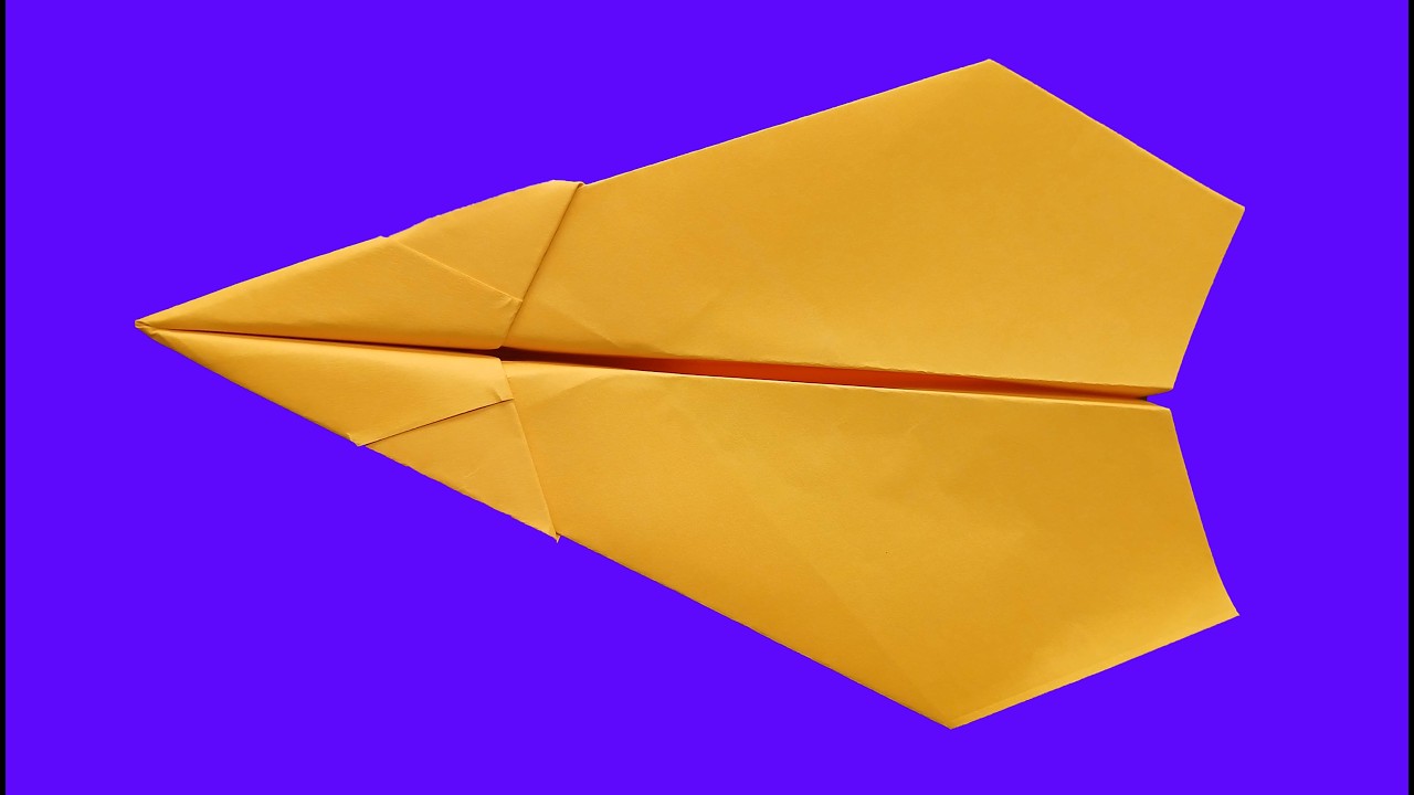 This Paper Plane FLIES 100+ FEET! Easy Folding Tutorial – Arrowhead ...