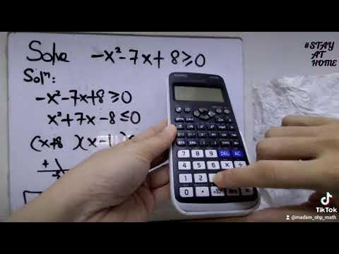 Solve quadratic inequality using calculator - YouTube