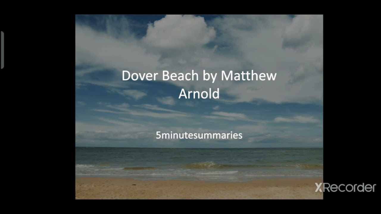 Dover Beach by Matthew Arnold - YouTube