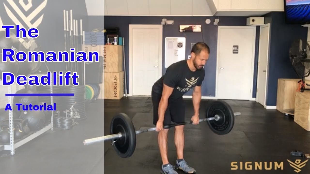 The Romanian Deadlift | A Tutorial - YouTube
