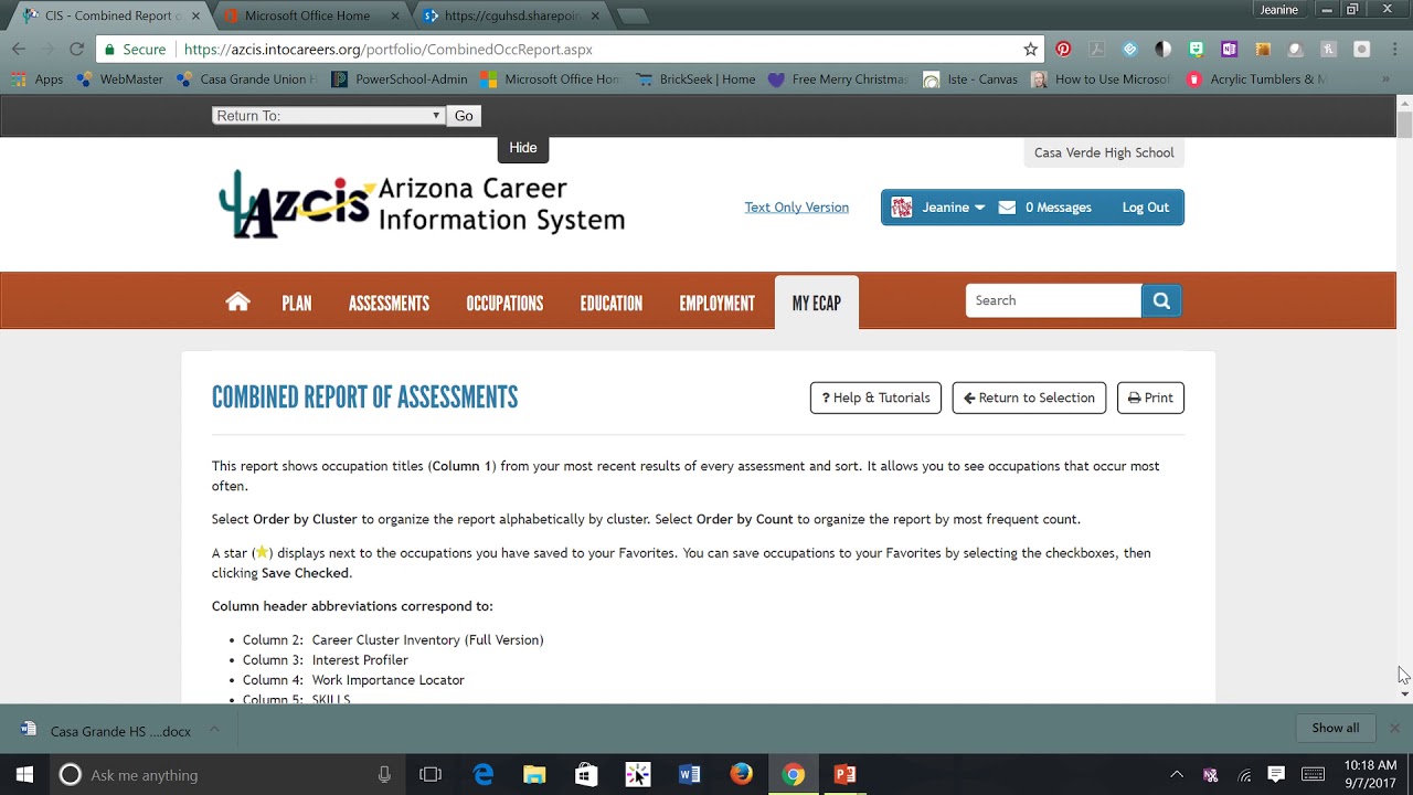 AZCIS Combined Report of Assessments - YouTube