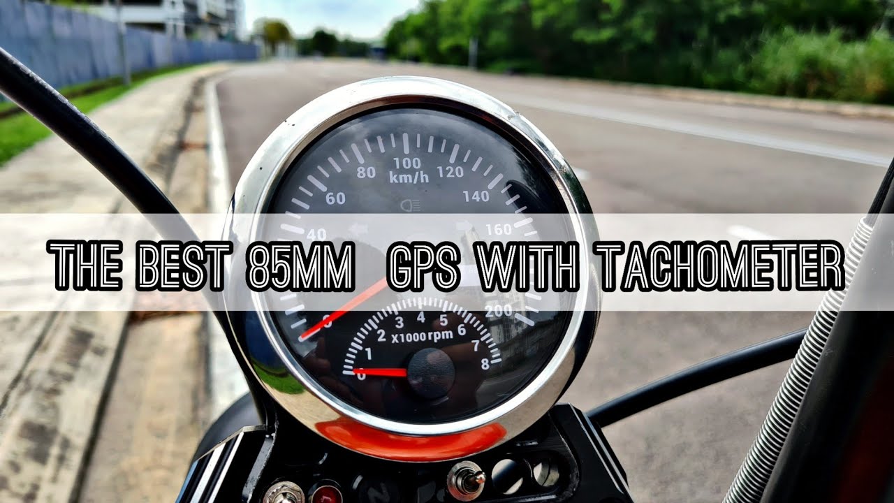 Review | 85mm analog style Gps speedometer tachometer universal - YouTube