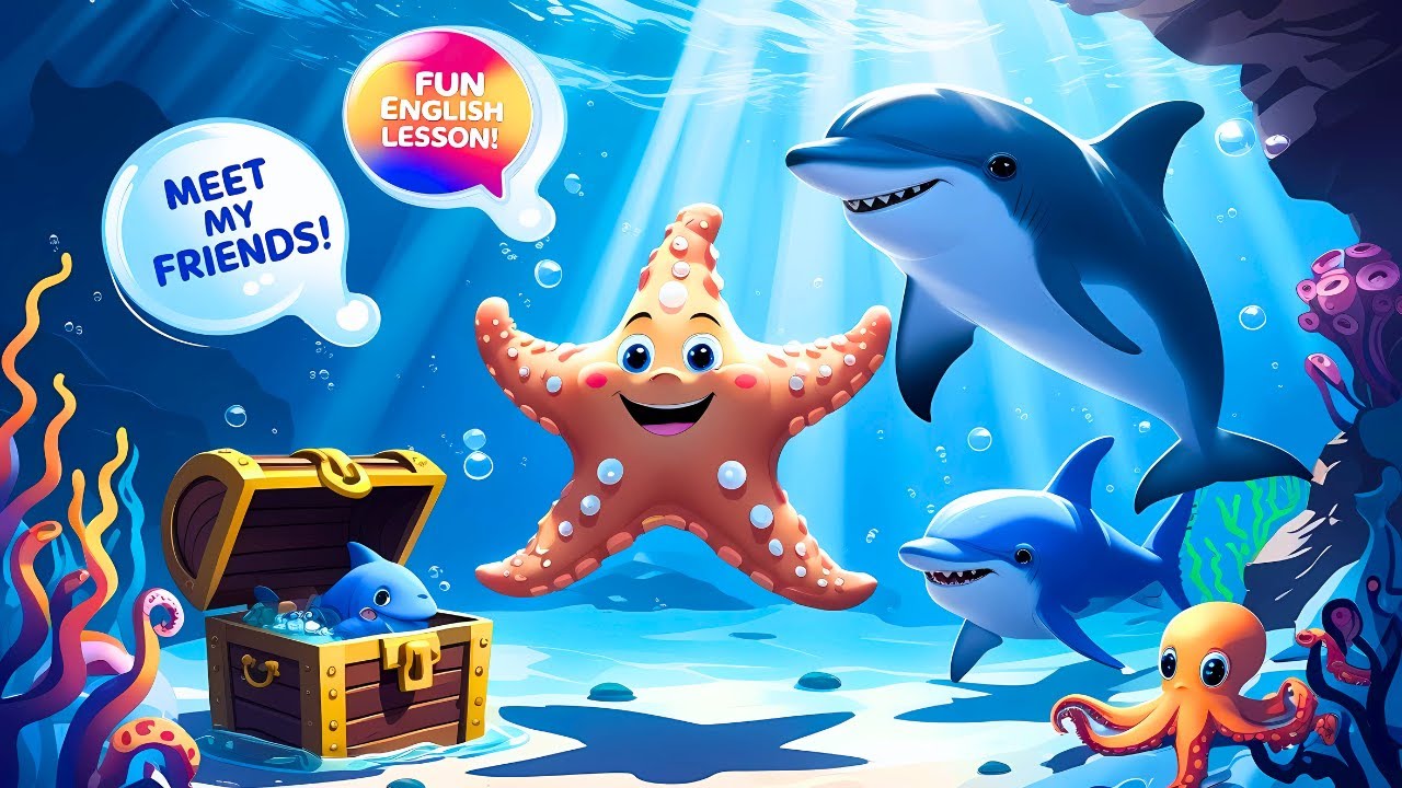 Underwater Adventure! 🌊 10-Min Sea Animals Lesson for Kids - YouTube