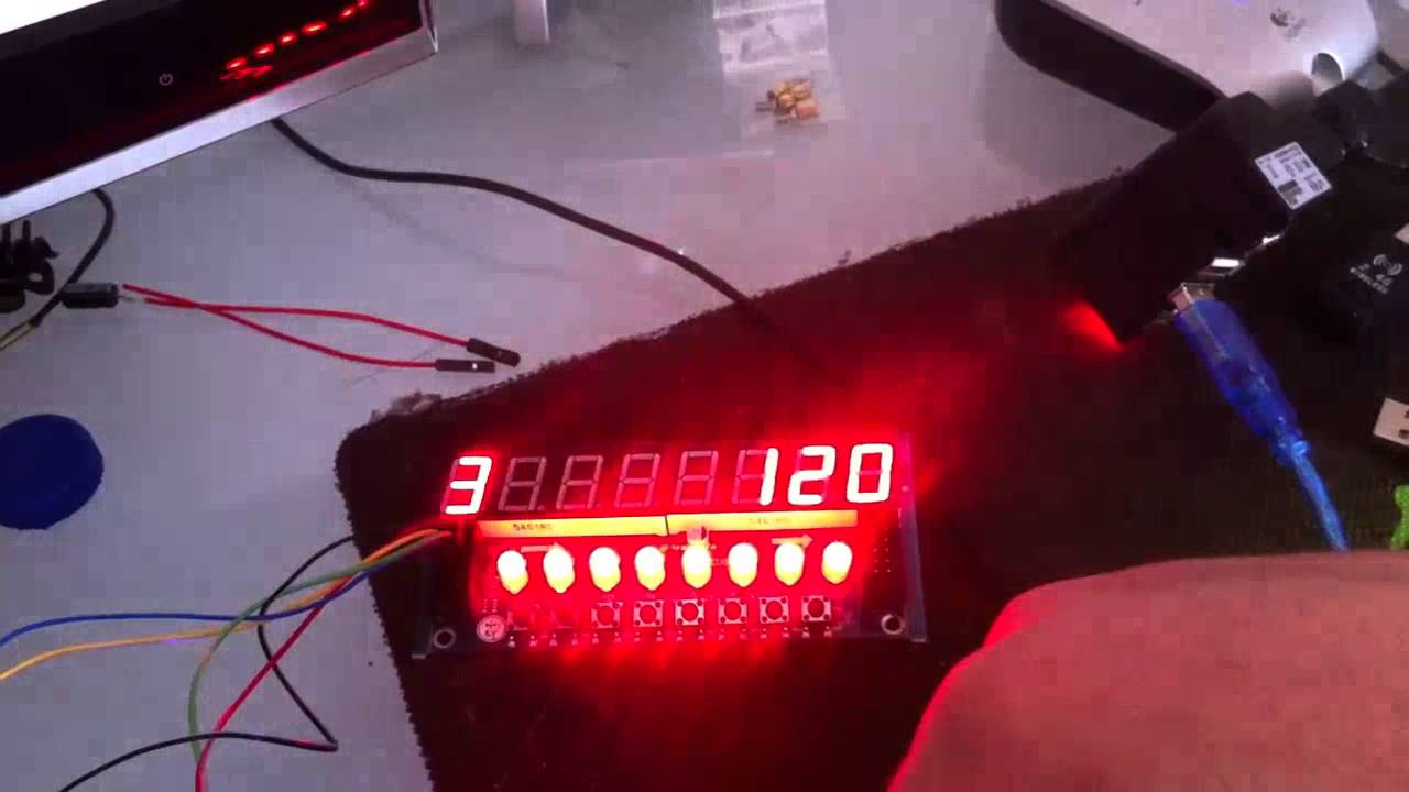 Arduino Nano + TM1638 Display - Buttons test - YouTube