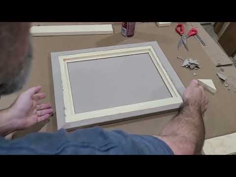 How to Fabric or Linen Wrap a Picture Frame - YouTube