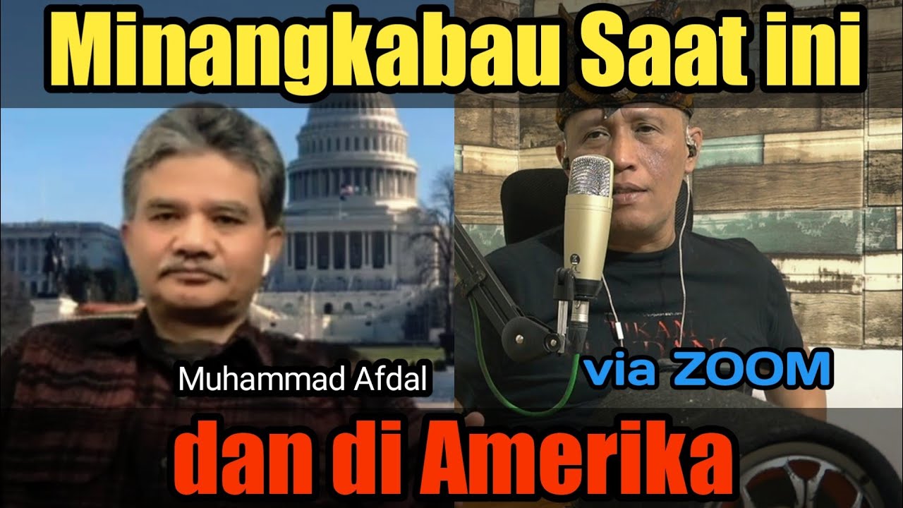Minangkabau Saat Ini dan di Amerika - Muhammad Afdal (Perantau/Pelestari Minangkabau di Amerika ...