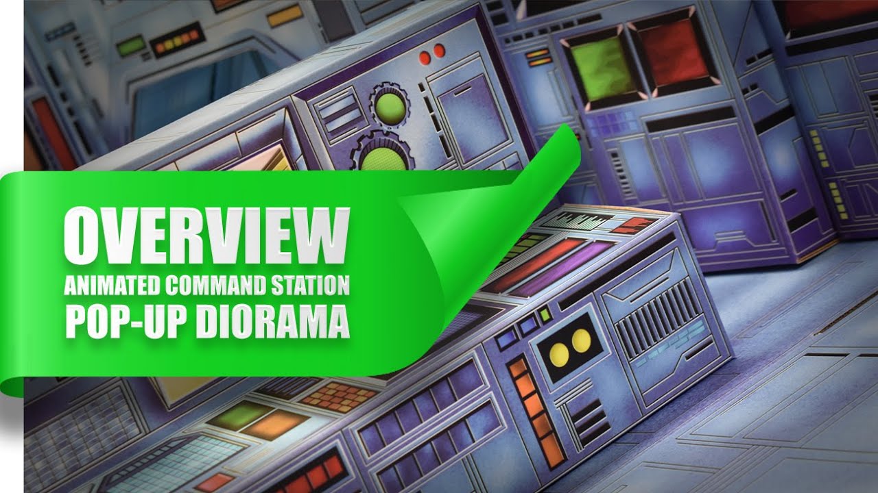 Extreme-Sets Animated Command Station Pop-Up Diorama - YouTube