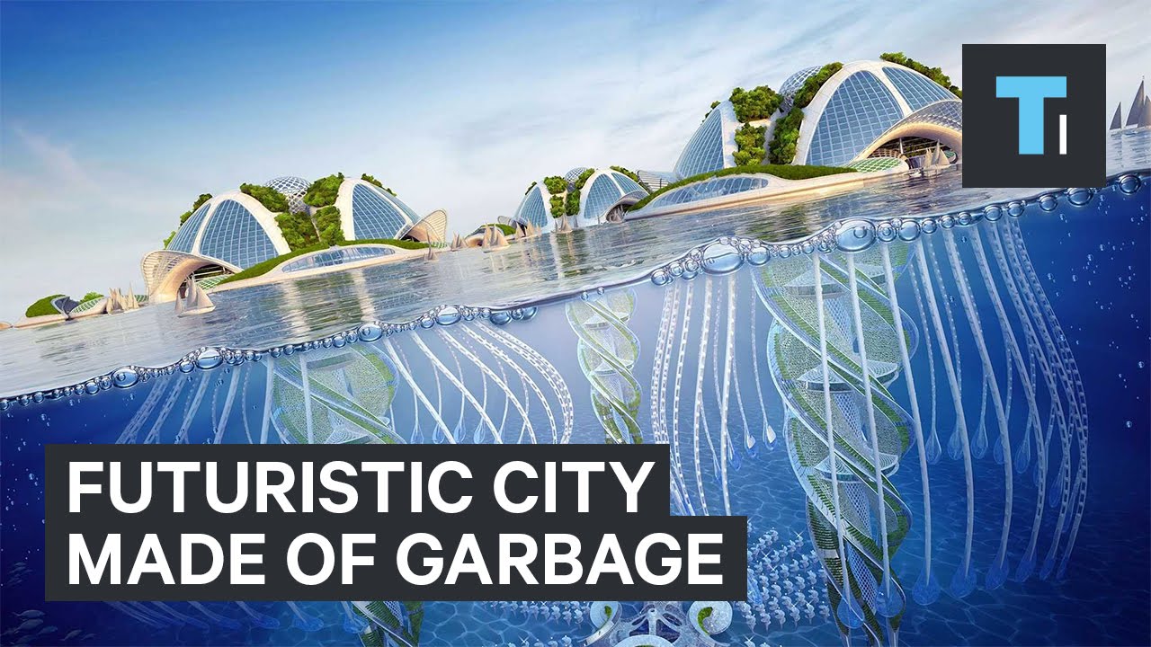 Futuristic city made of garbage - YouTube